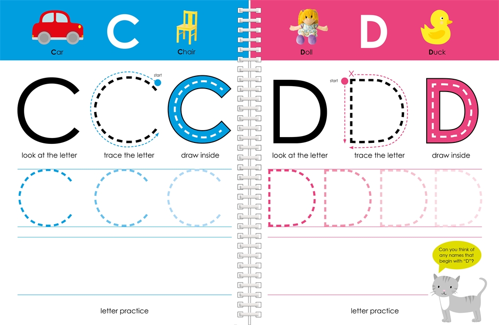 Wipe Clean Workbook: Uppercase Alphabet (enclosed spiral binding)