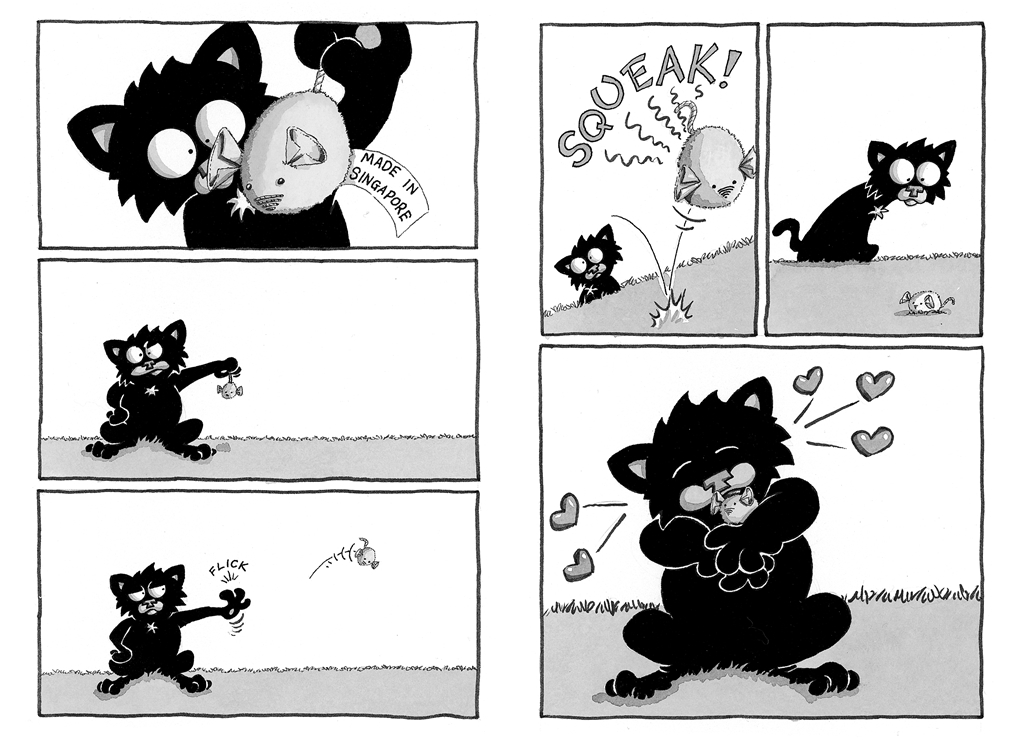 Bad Kitty: Kitten Trouble (classic black-and-white edition)