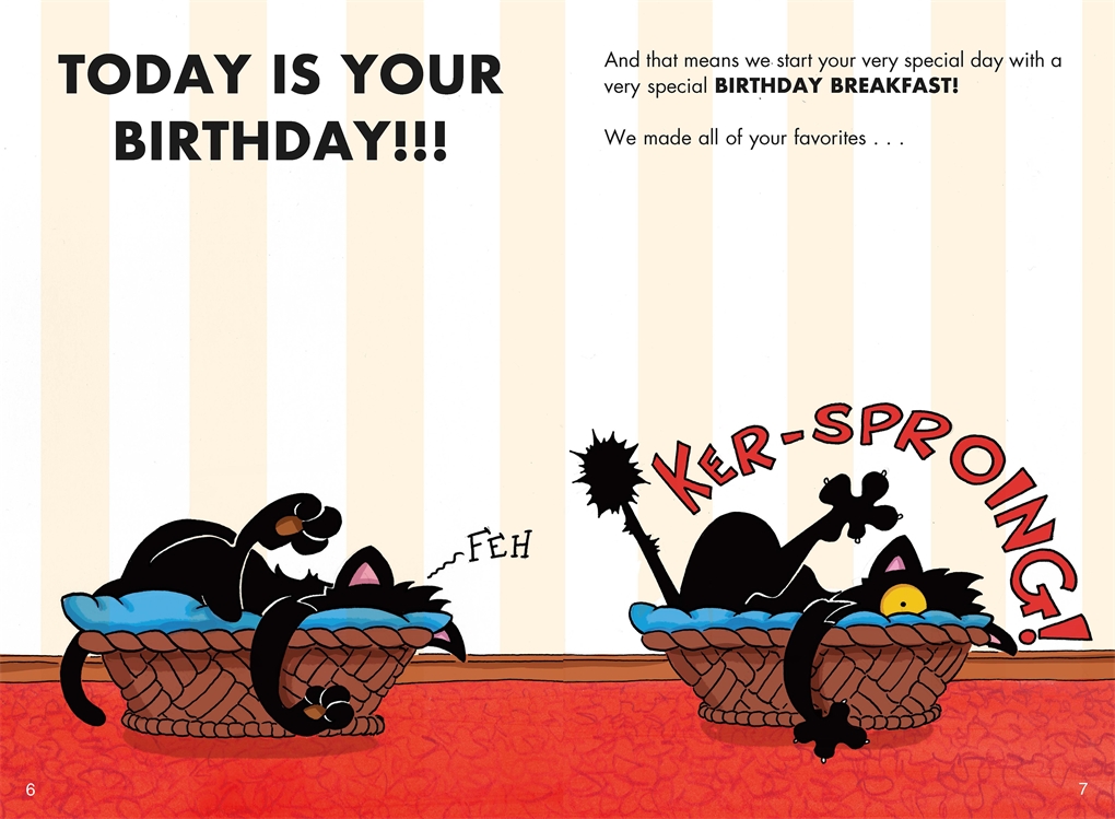 Bad Cat Birthday Card